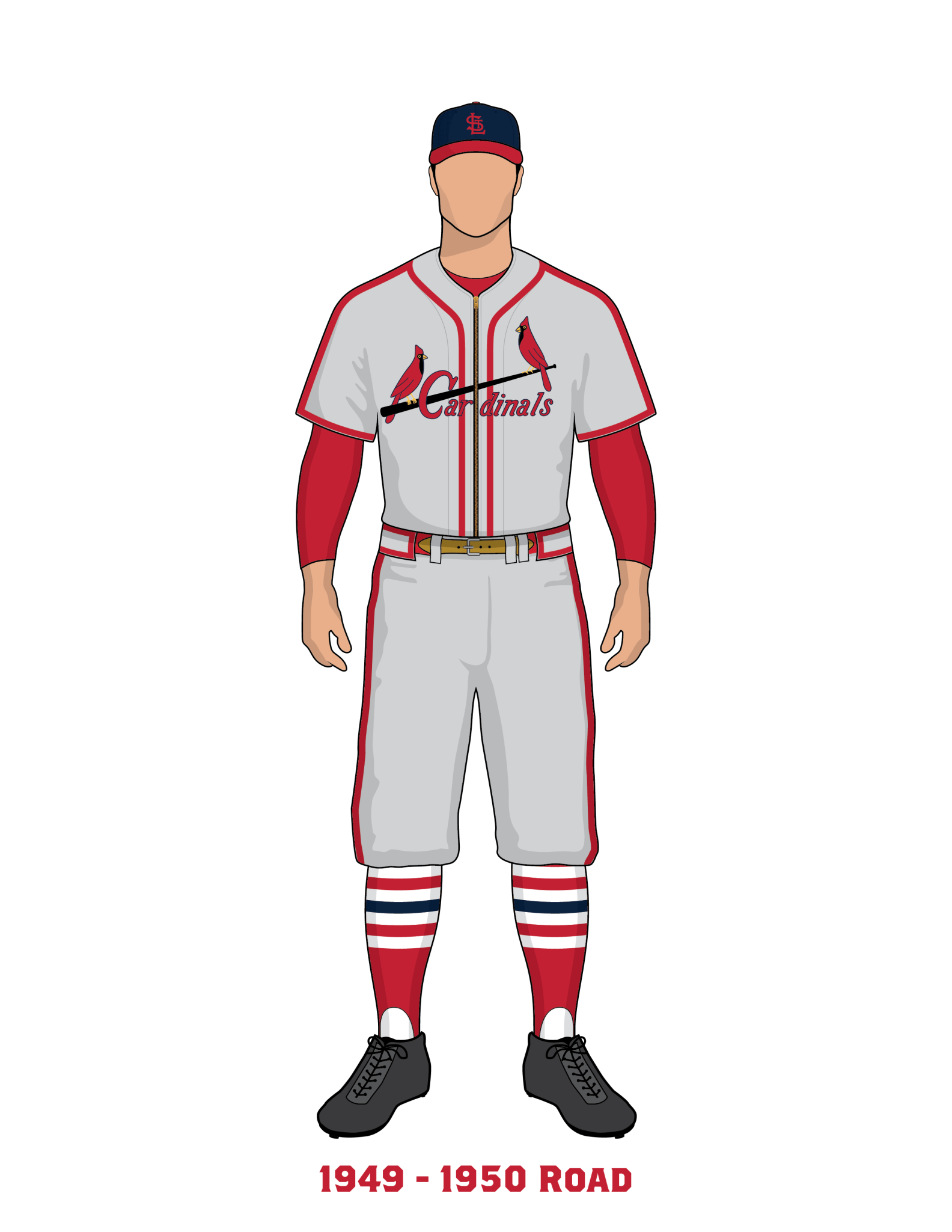 1949-1950 Cardinals – Cardinals Uniforms & Logos