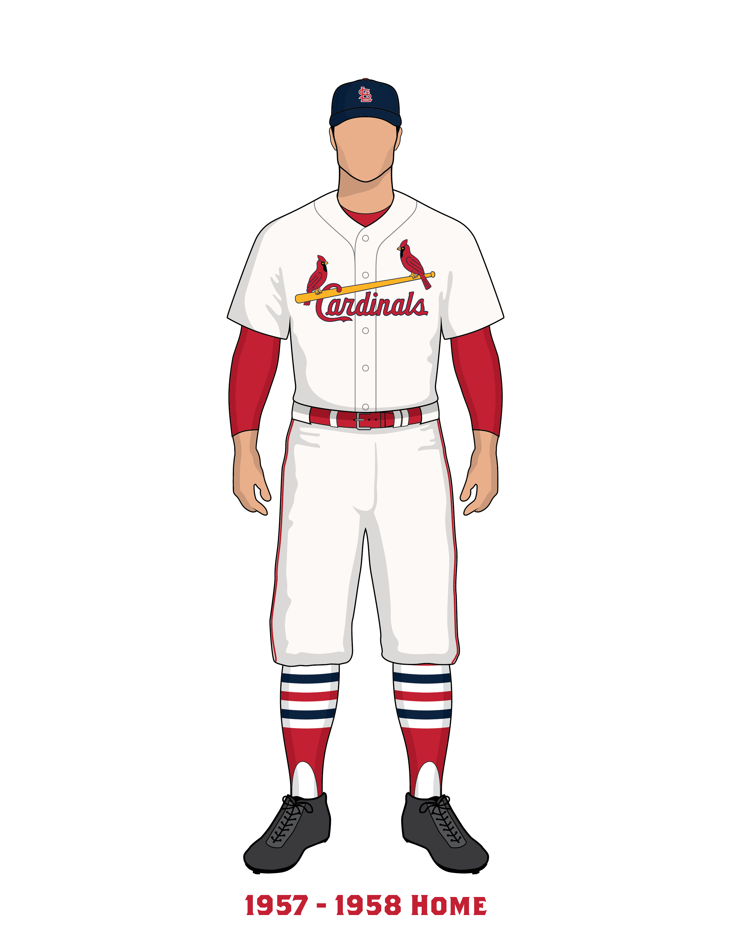 1957-1961 Cardinals – Cardinals Uniforms & Logos