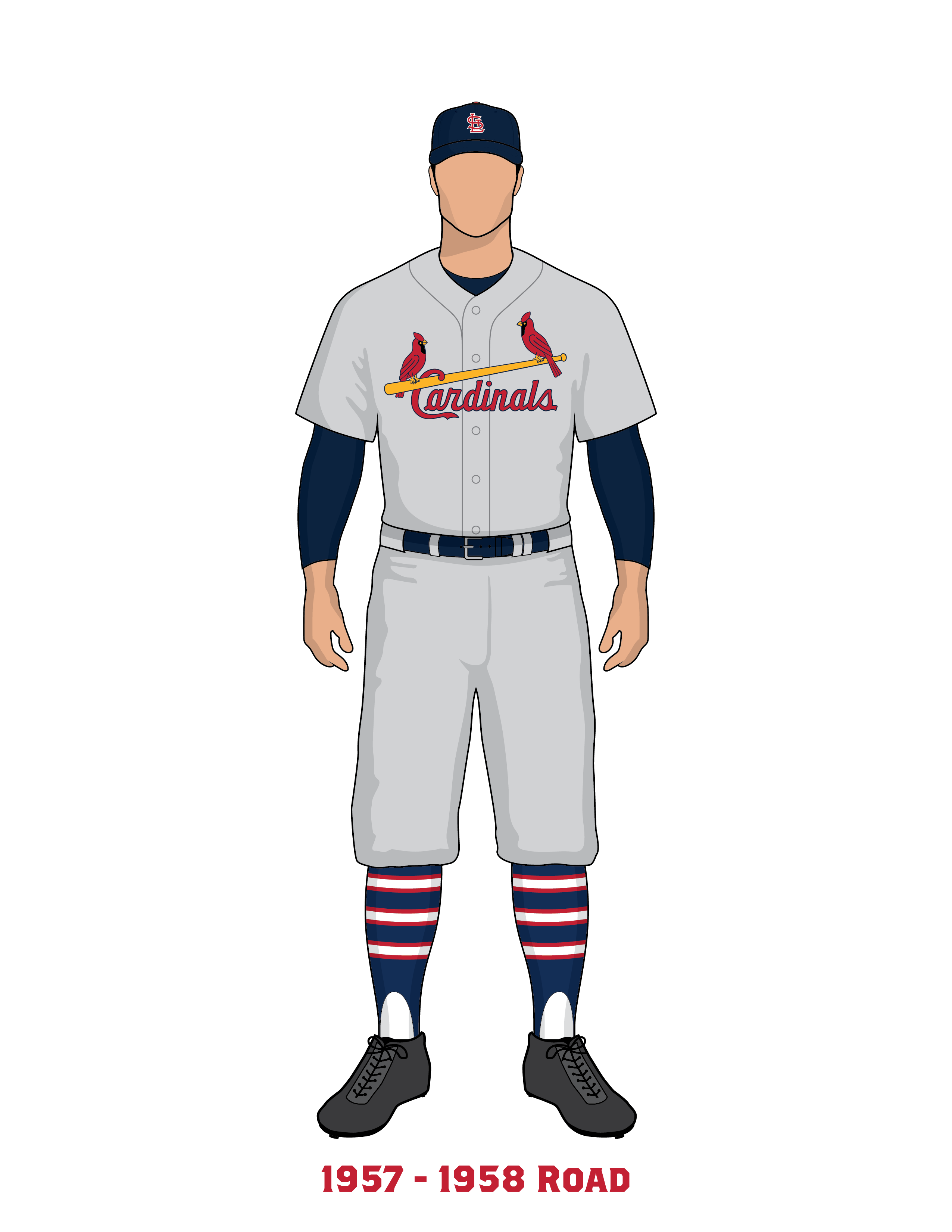 Full Uniform Timeline – Cardinals Uniforms & Logos