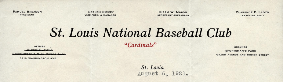 Letterheads – Cardinals Uniforms & Logos