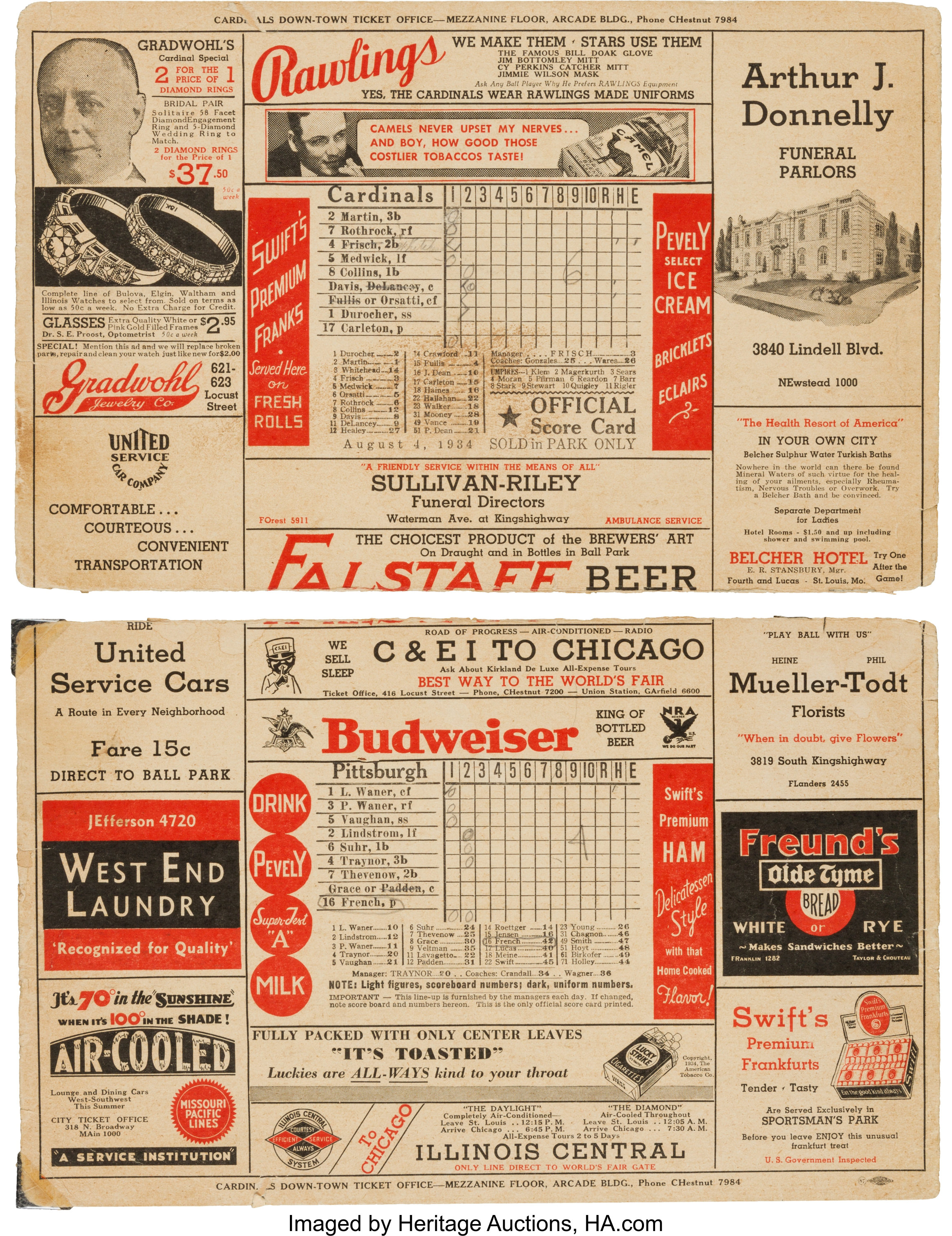 Scorecards & Programs – Cardinals Uniforms & Logos