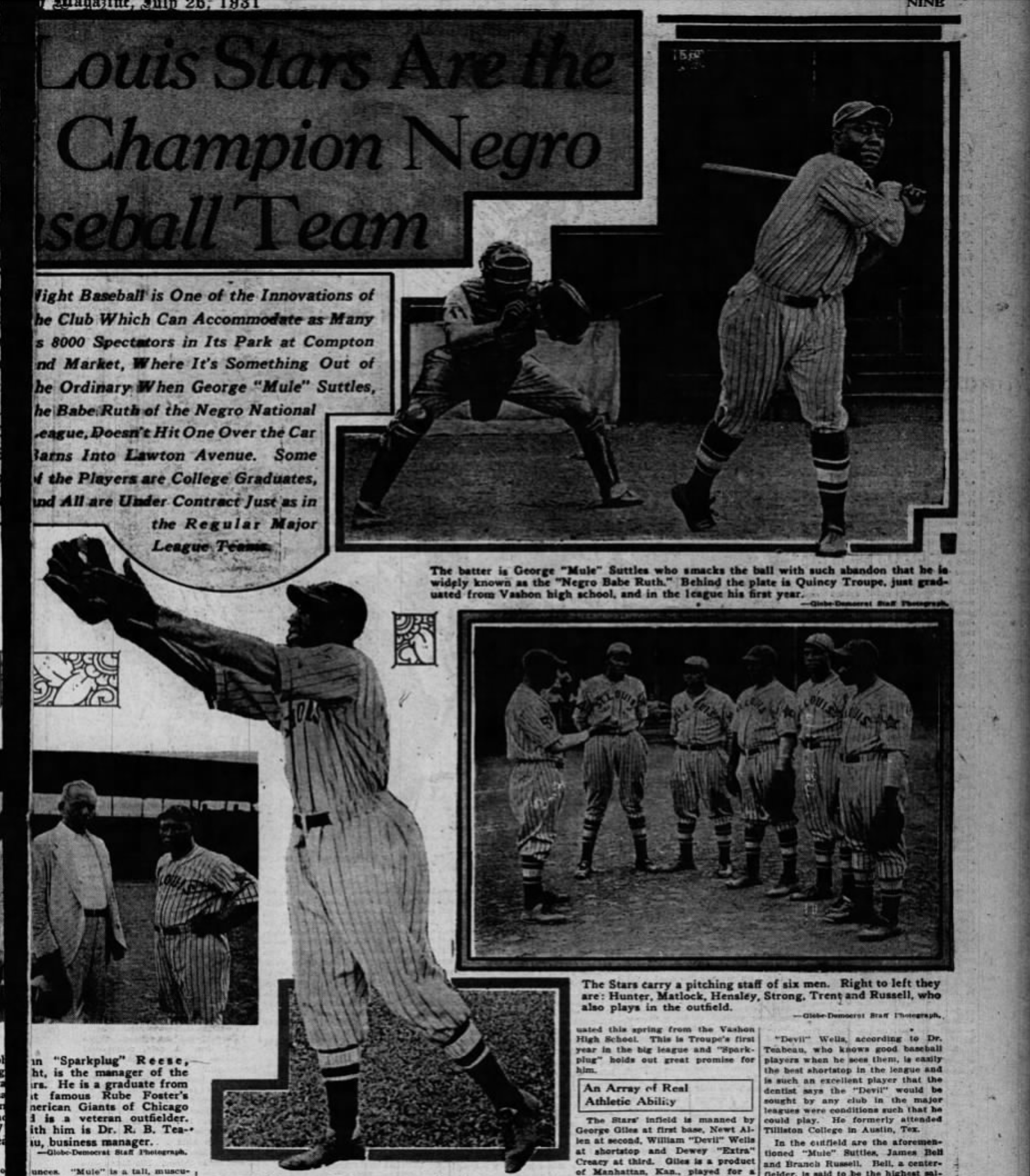 1930-1931 St. Louis Stars – Cardinals Uniforms & Logos