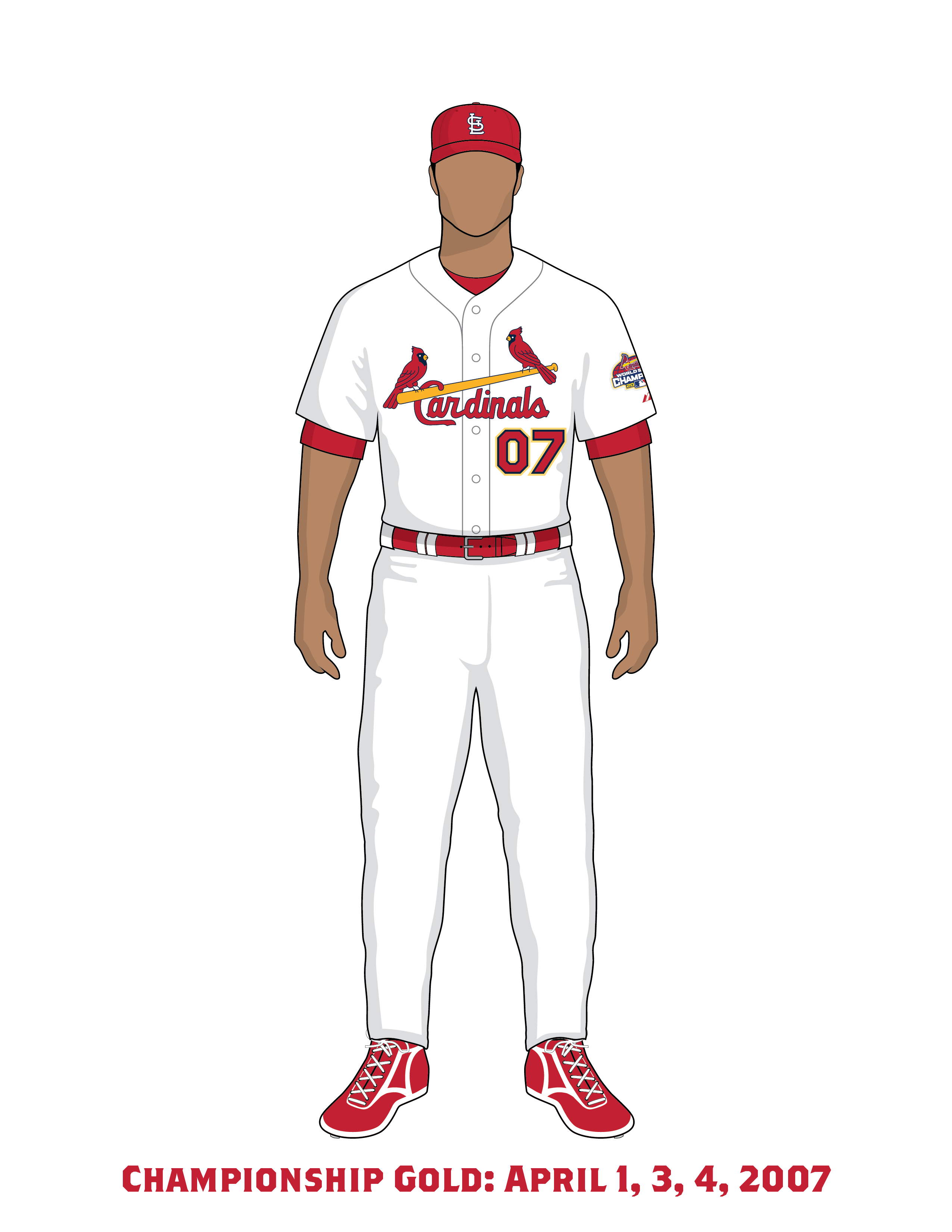Championship Gold Trim – Cardinals Uniforms & Logos