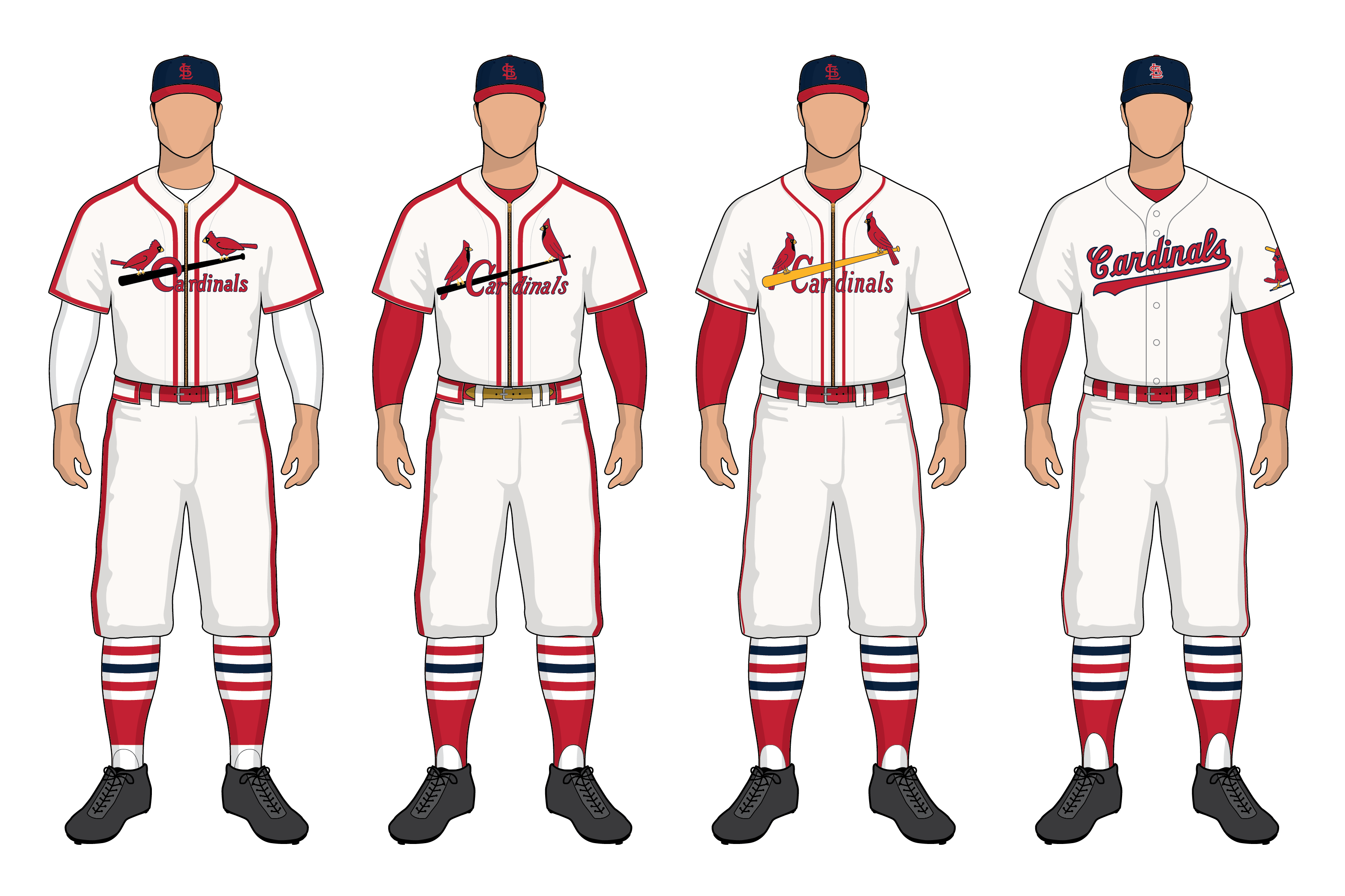 #2 Red Schoendienst – Cardinals Uniforms & Logos