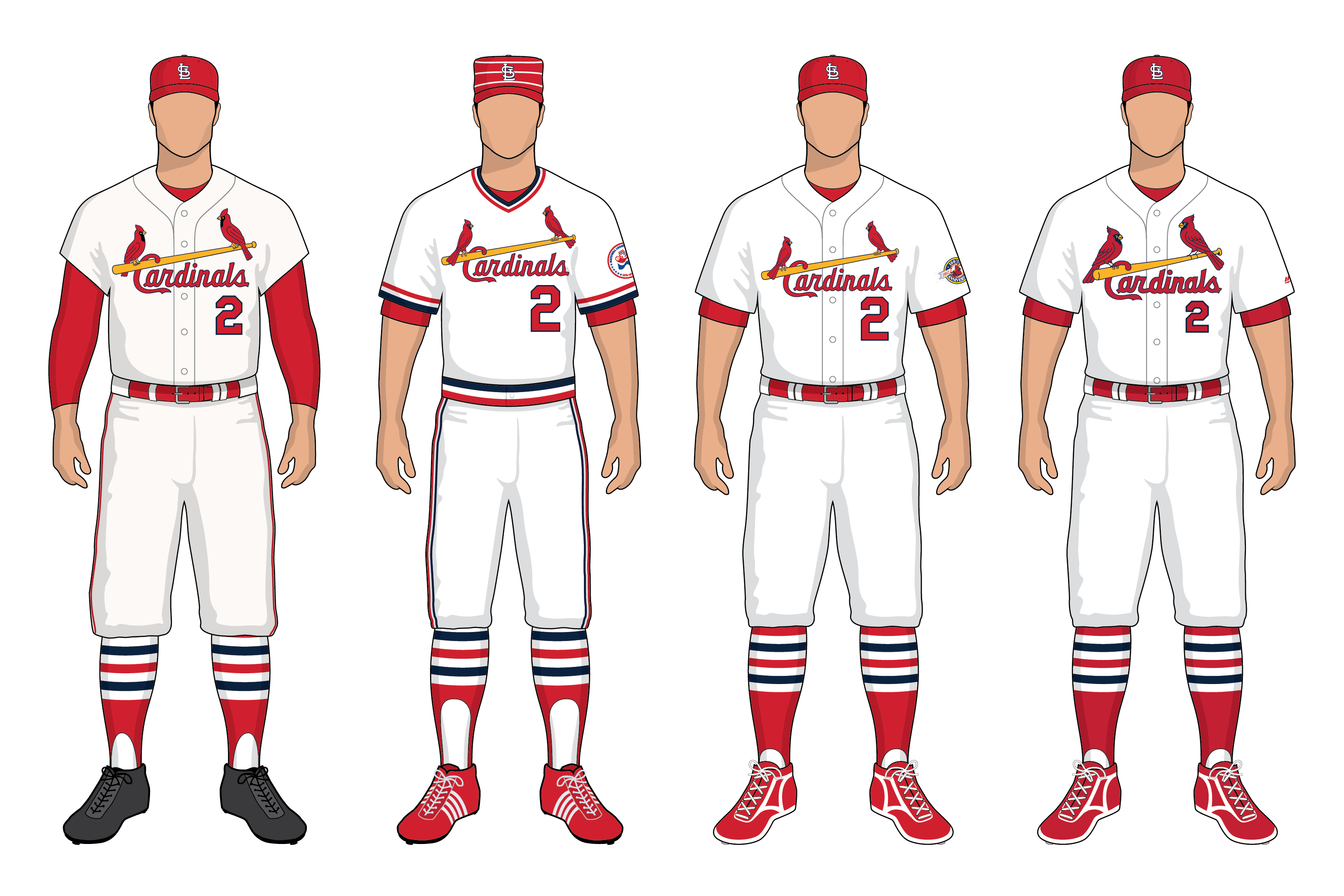 #2 Red Schoendienst – Cardinals Uniforms & Logos