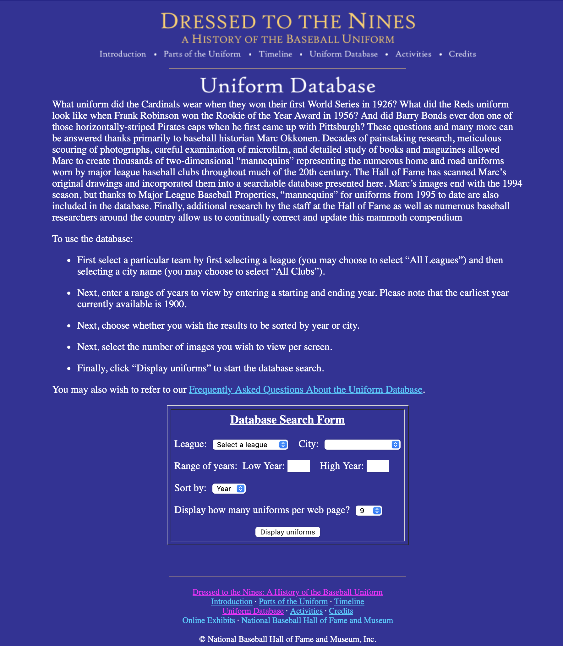 Dressed To The Nines Database – Cardinals Uniforms & Logos