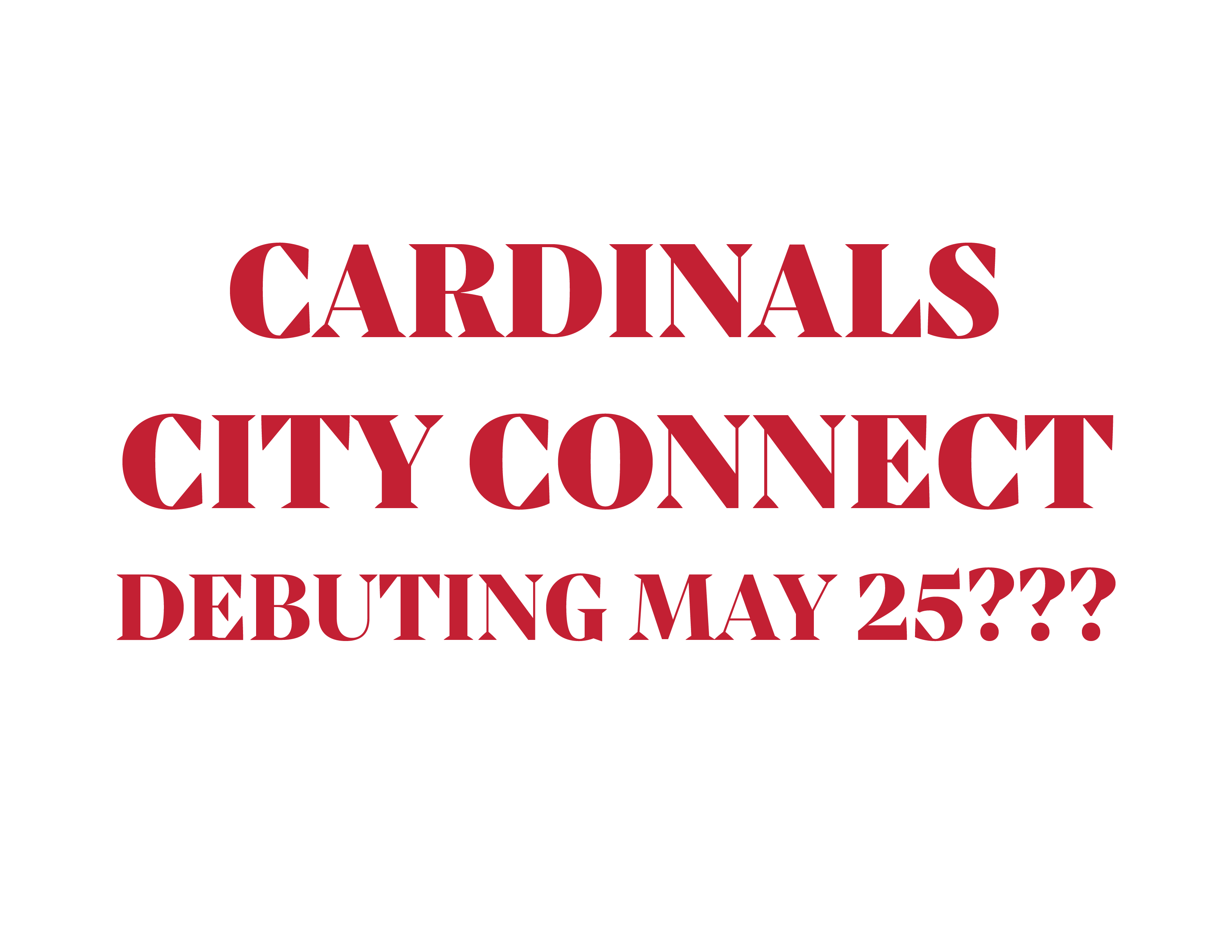 Cardinals City Connect Allegedly Debuting on May 25th – Cardinals ...